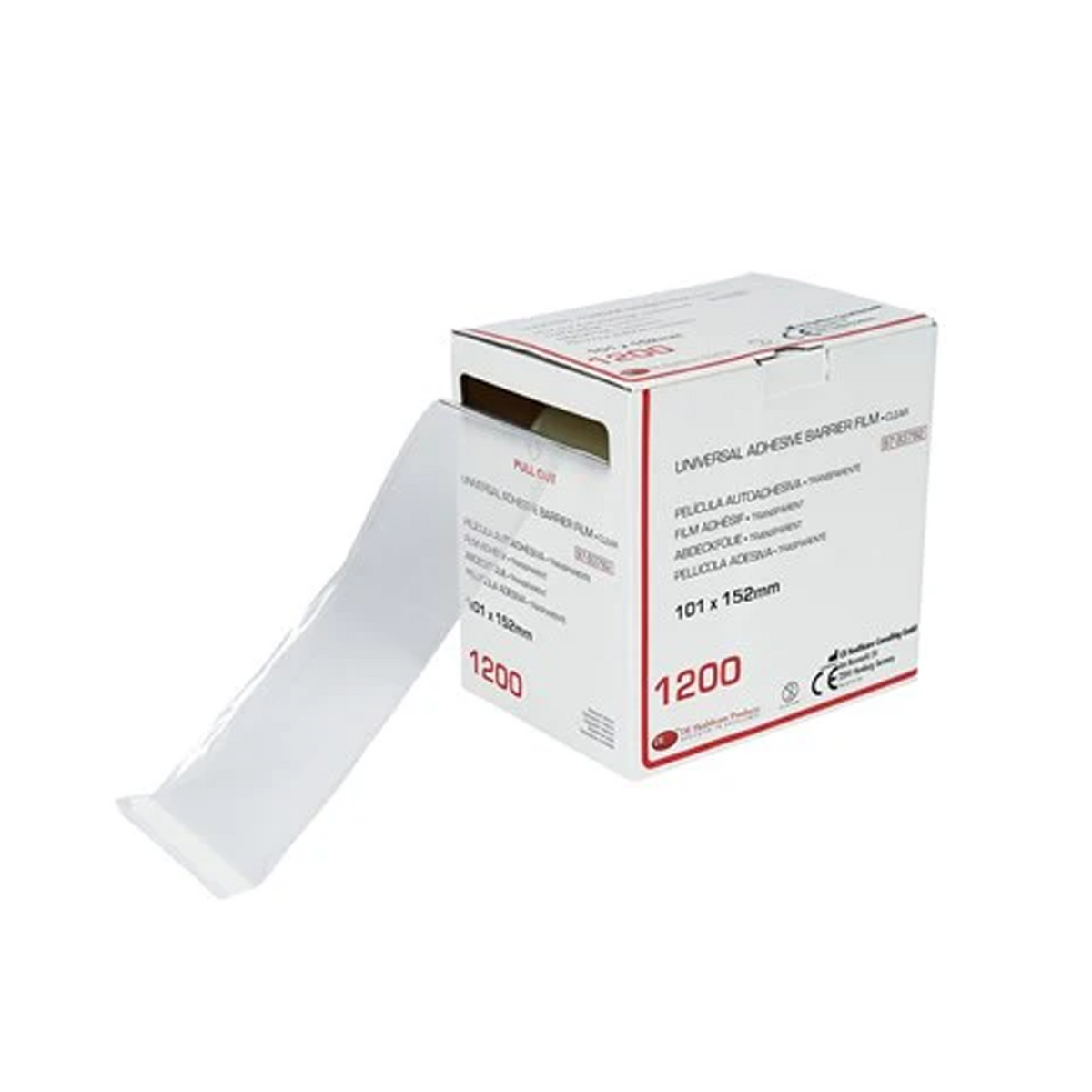 Barrier Film Clear adhesive universal 101x152mm | Disposables | DE ...