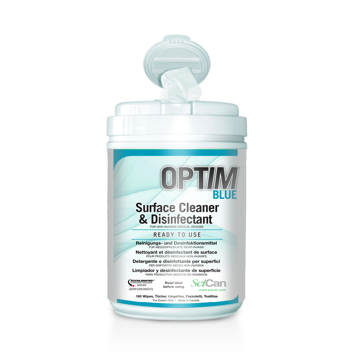 Disinfectant Wipes NZ | Optim Blue | Dental Supplies | DE Healthcare