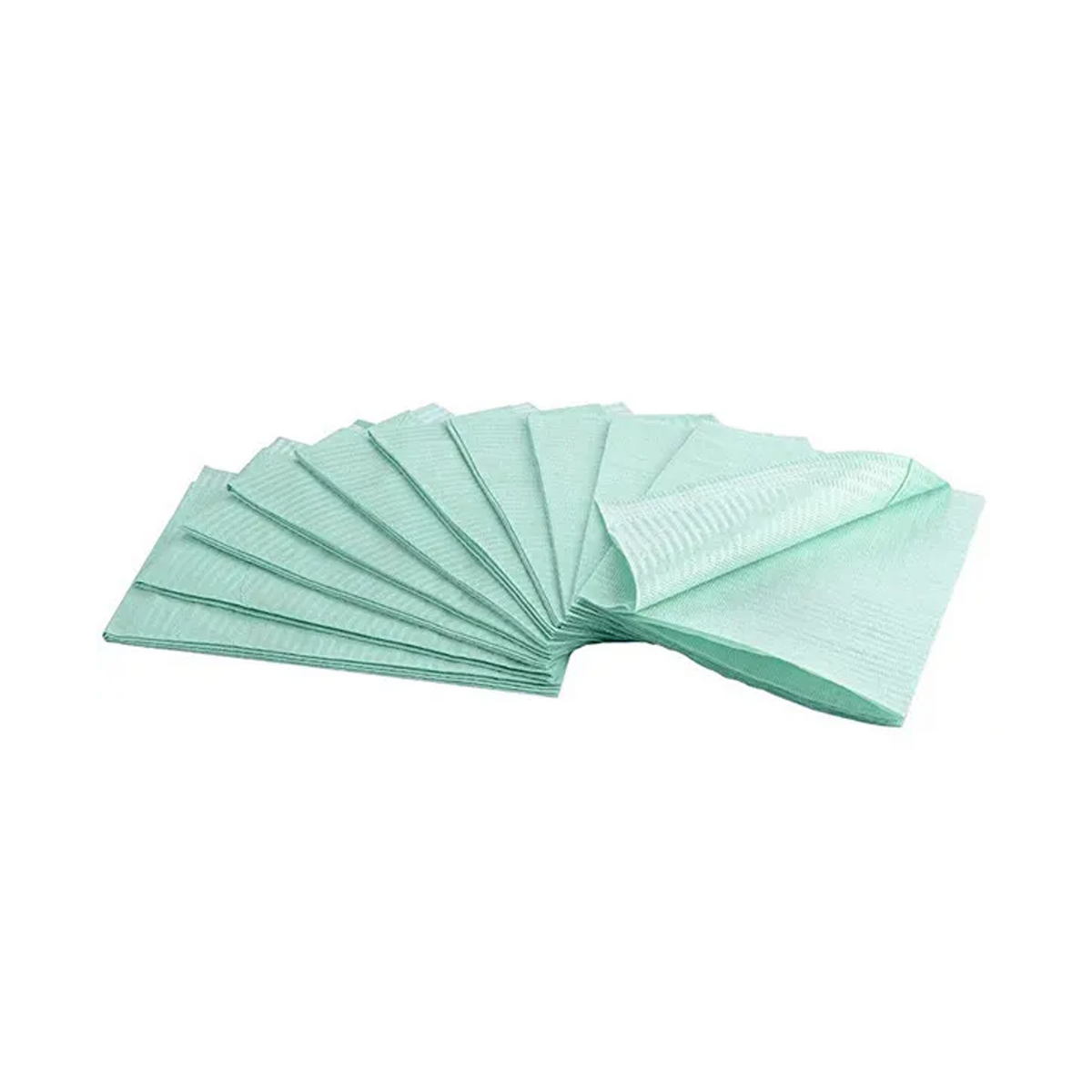 Patient Bibs Dental | Green | 2 Ply | Pack of 500 | DE Healthcare