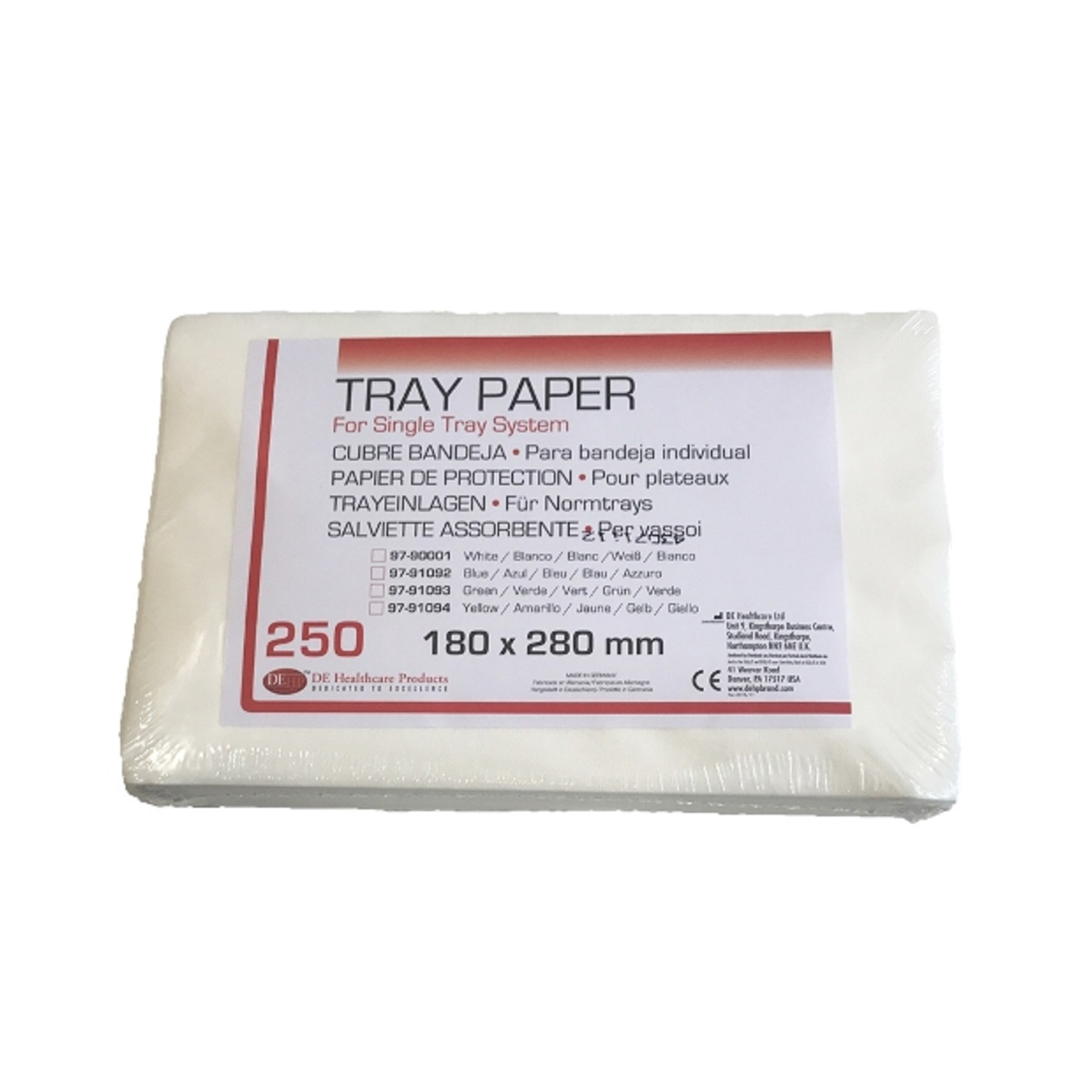 Tray Paper | Tattoo Supply Store | Dental Supplies | DE Healthcare